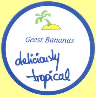 Aufkleber Geest Bananas deliciously tropical