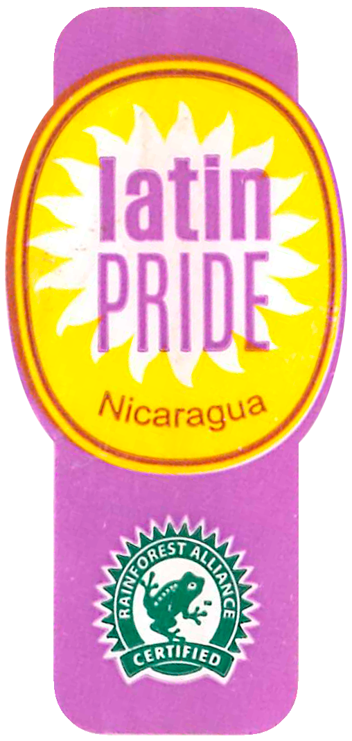 Aufkleber Latin Pride Nicaragua Rainforest Alliance Certified™
